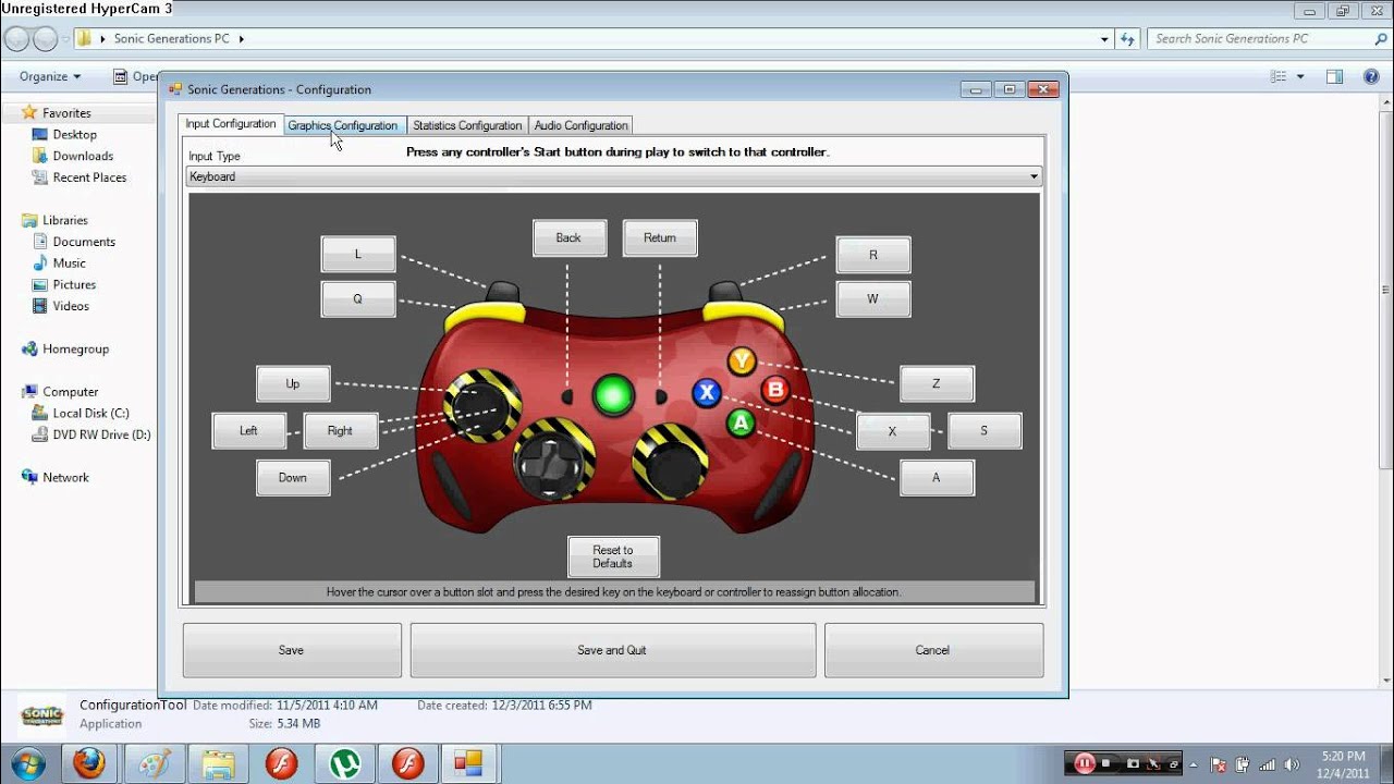 Sonic Generations Compatible Graphics Help!!!!!!!!!!!!! - YouTube