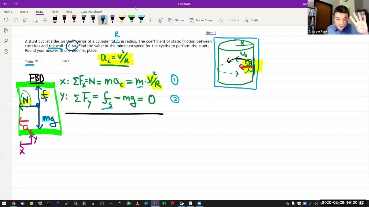 Physics 4A - OpenStax University Physics Vol 1, Chapter 6, Problem 117 - YouTube