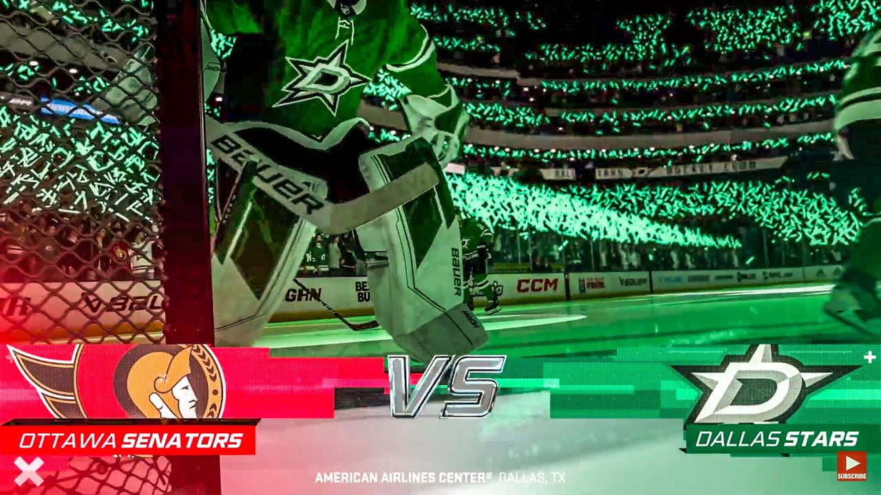 Ottawa Senators vs Dallas Stars 12/8/2022 NHL 23 Gameplay - YouTube
