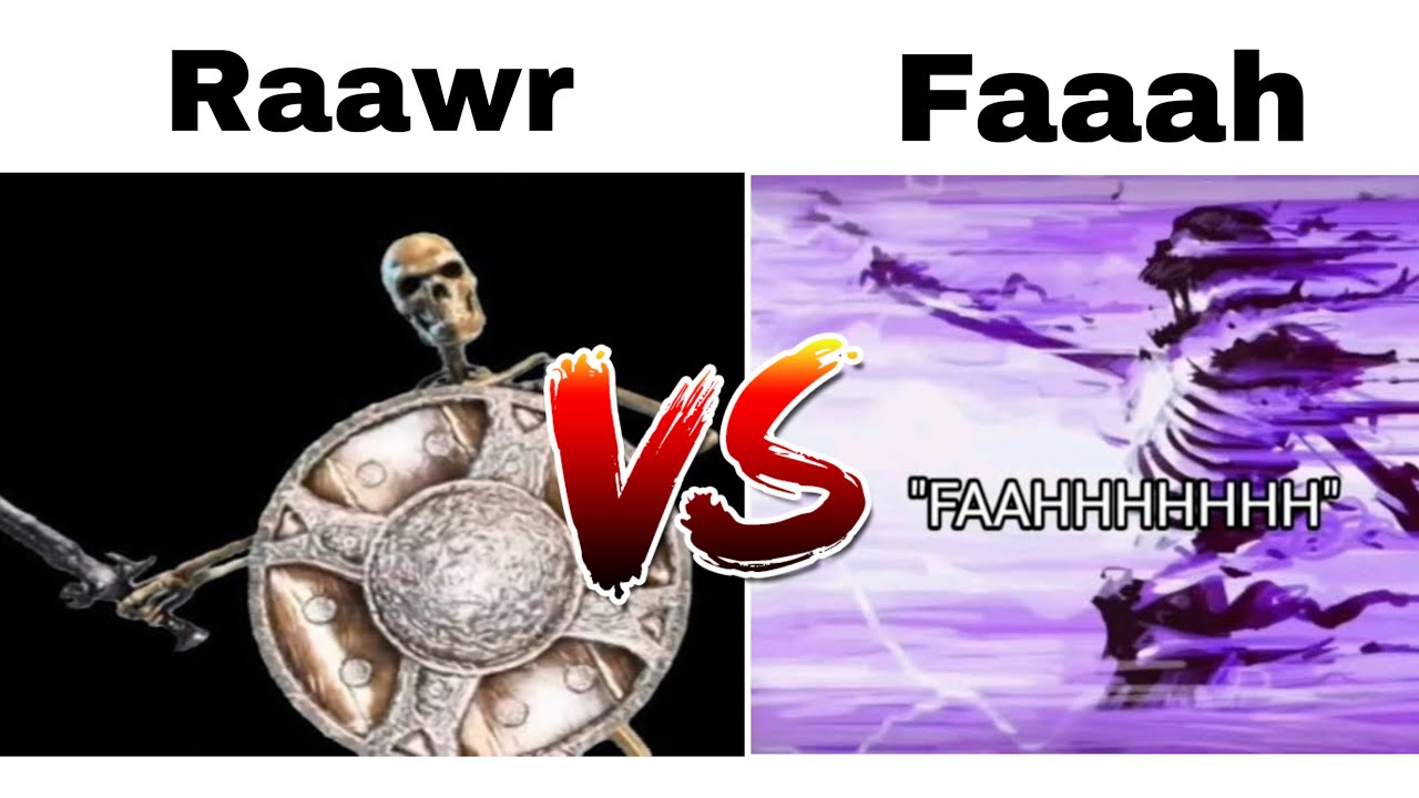 Rawr vs Faaah meme - YouTube