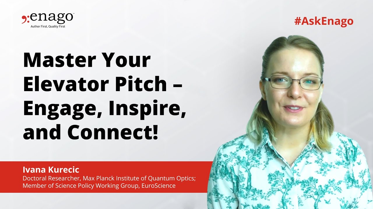 How to Craft the Perfect Elevator Pitch for Your Research - YouTube