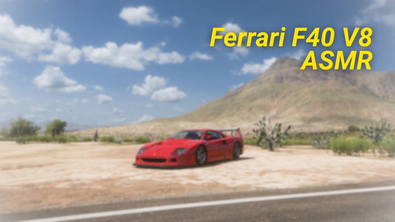 Ferrari F40 Engine Sounds – Desert Drive for Sleep/Study | FH5 ASMR ...