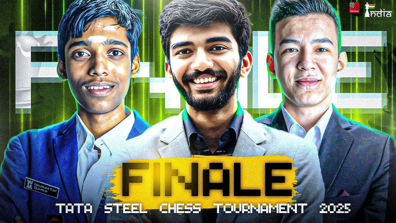 Pragg vs Gukesh - The incredible Finish! | Final Round | Tata Steel ...