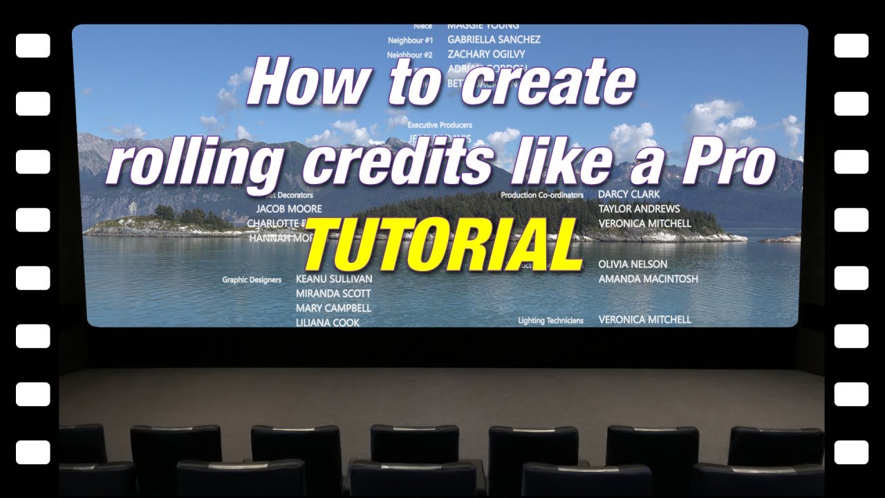 Tutorial: How to create rolling credits like a Pro - YouTube