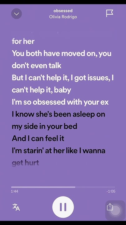 Obsessed by Olivia Rodrigo #spotify - YouTube