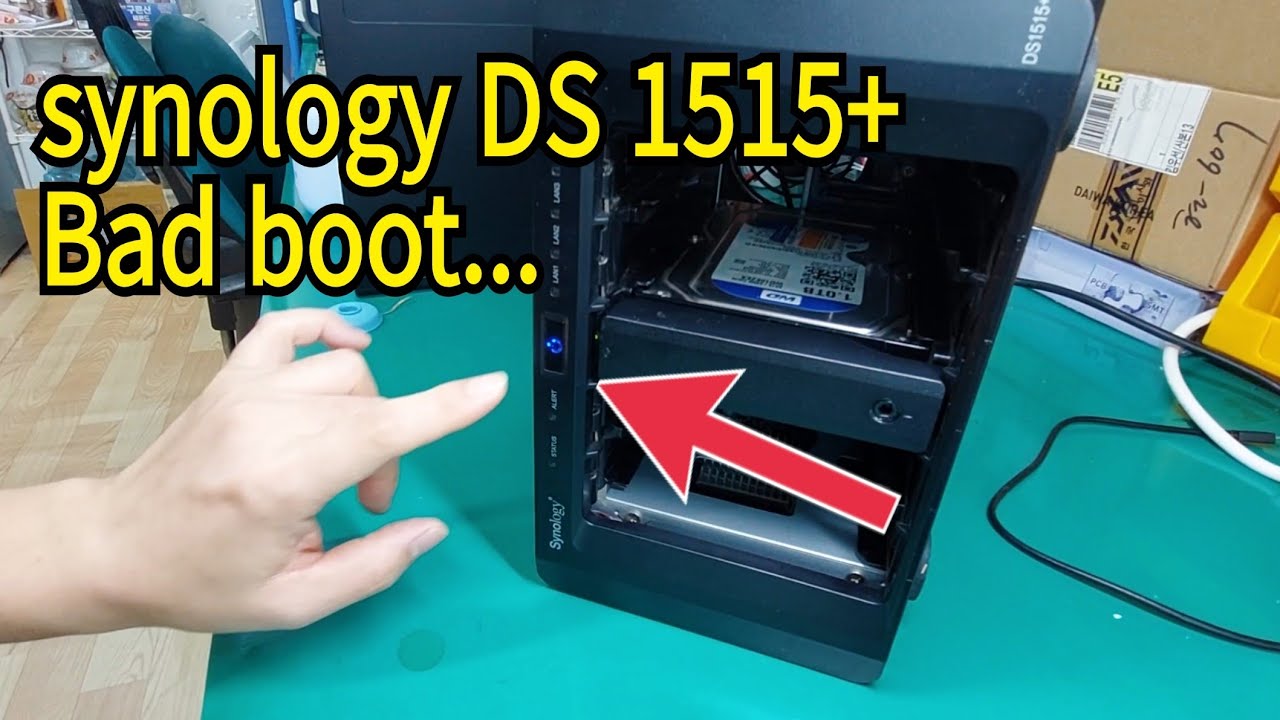 203.시놀로지(NAS)1515+서버 부팅불량 수리하기ㅣRepair Synology (NAS)1515+ server boot ...