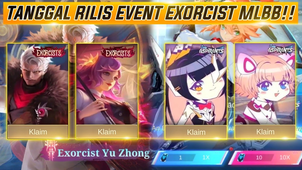 UPDATE !! TANGGAL RILIS EVENT EXORCIST | EVENT ASPIRANT MLBB DRAW ...