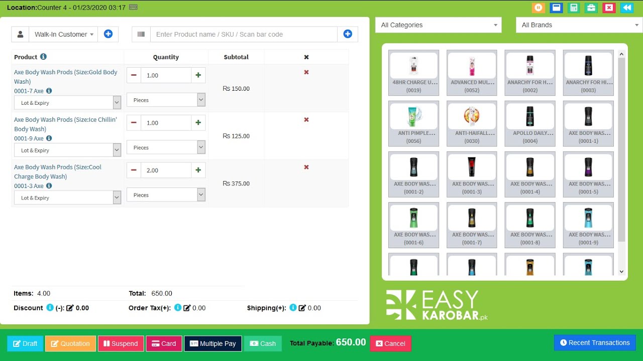 POS Software - Add Brands in Software - Easy Karobar - YouTube