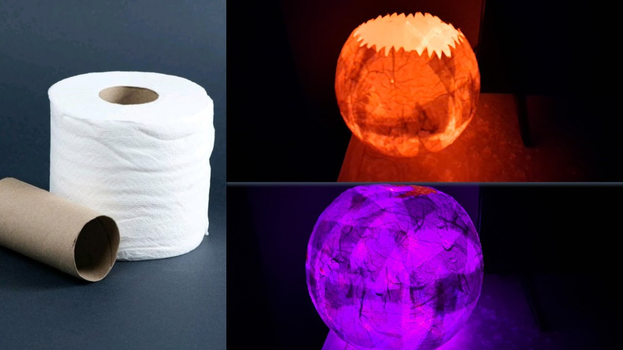 DIY paper lantern| Easy paper lamp|Tissue and Balloon - YouTube