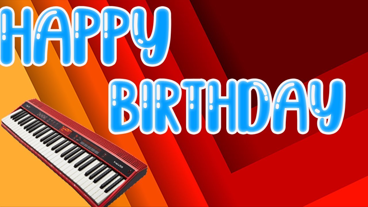 How to play happy birthday song on keyboard/ Tutorial - YouTube