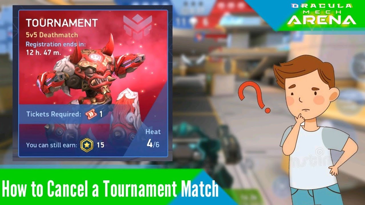 How to Cancel a Tournament Match | Mech Arena - YouTube