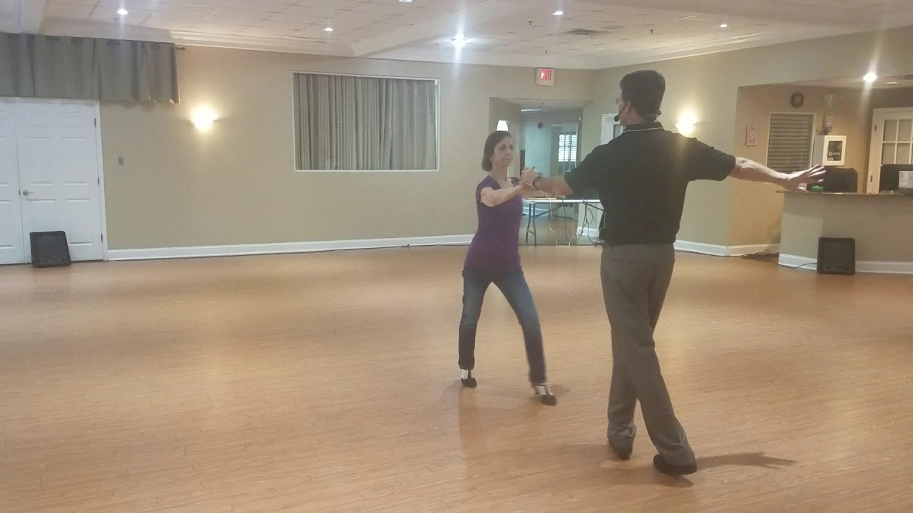 Cha-Cha - open break, back spot turn - YouTube