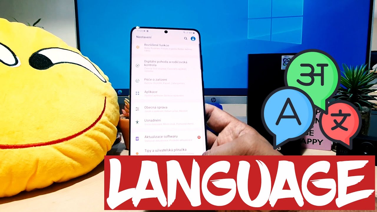 How to Change Language in Samsung Galaxy S20+ - List of Languages - YouTube