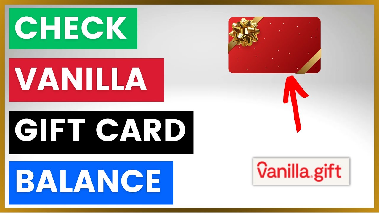 How To Check A Vanilla Gift Card Balance? [in 2025] - YouTube