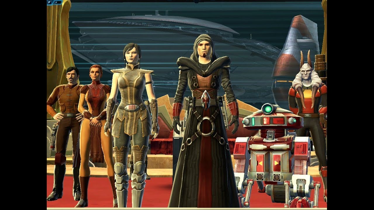 Revan, Malak, Bastila, Carth and T3 kills Emperor of the Sith - YouTube