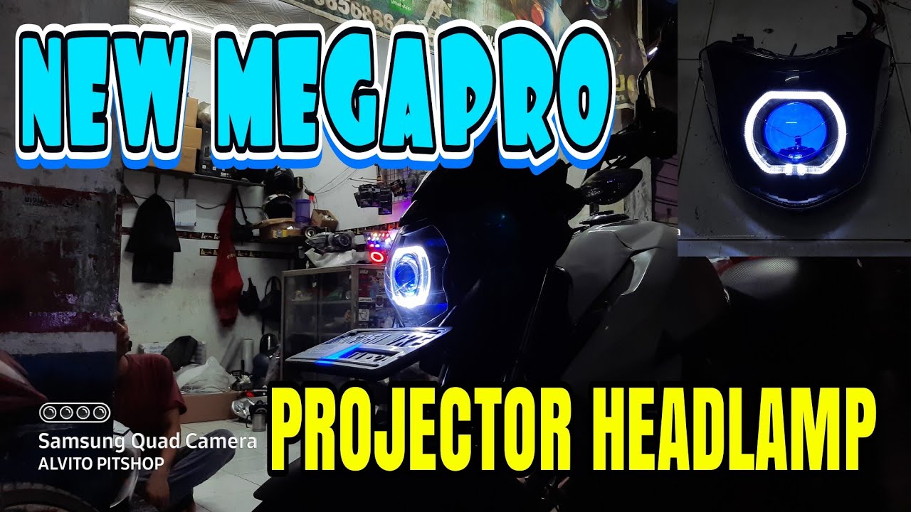 NEW MEGAPRO / New Mega Pro Review Lampu Projector HID - YouTube
