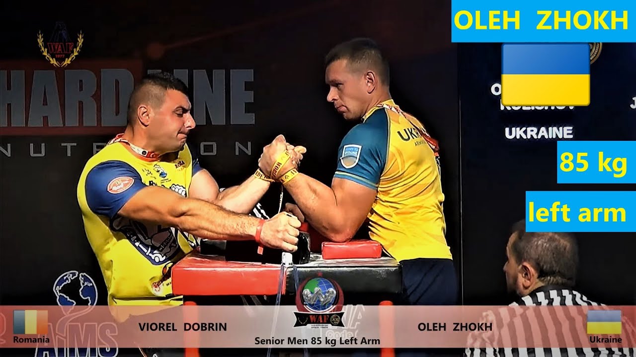 OLEH ZHOKH - UKRAINE | Senior Men 85 kg Left Arm | WORLD ARMWRESTLING ...