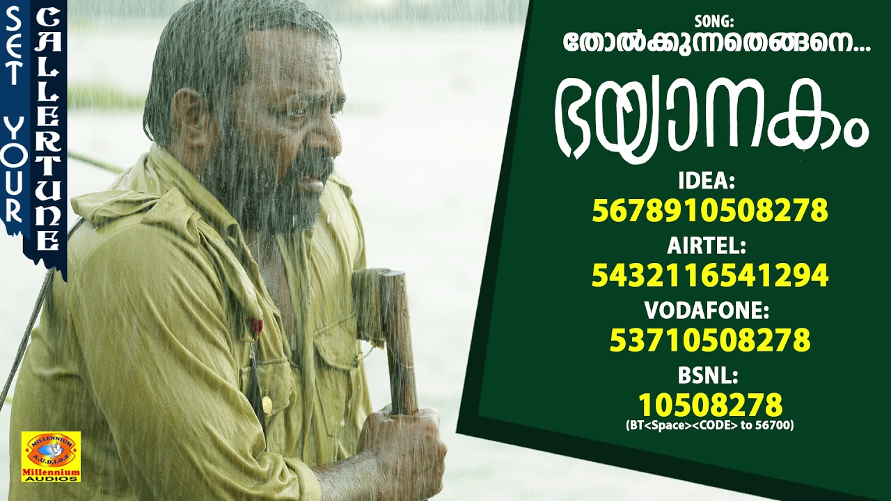 Tholkkunnathengine | Malayalam Movie Callertune | Bhayanakam | Jayaraj ...