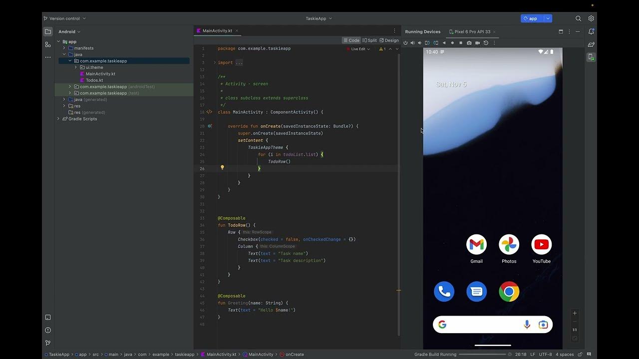 Jetpack compose session - Building a Todo App - YouTube