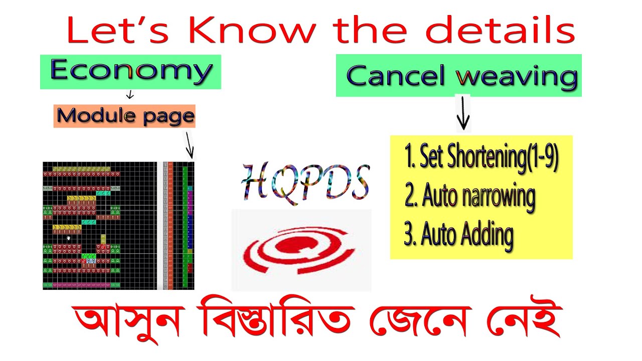 How to use hqpds software ,Modual page ,narrowing , shortening and adding? with English subtitle ...