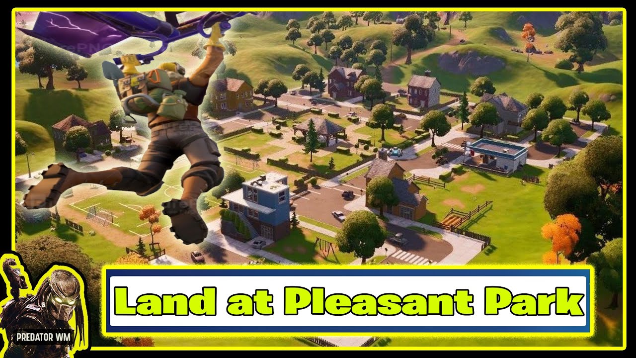 Land at Pleasant Park / Fortnite Challenges / Season 6 Chapter 2 - YouTube