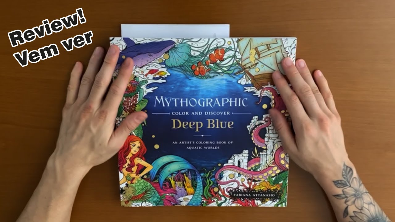 Review do livro Mythographic Color And Discover Deep Blue - Fabiana ...