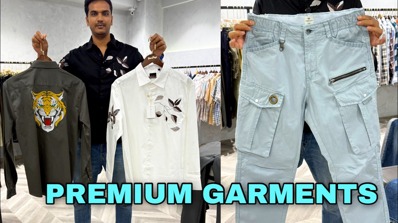 Premium Garments Wholesale / Shirts,Cargos,Denims / Three Days - YouTube