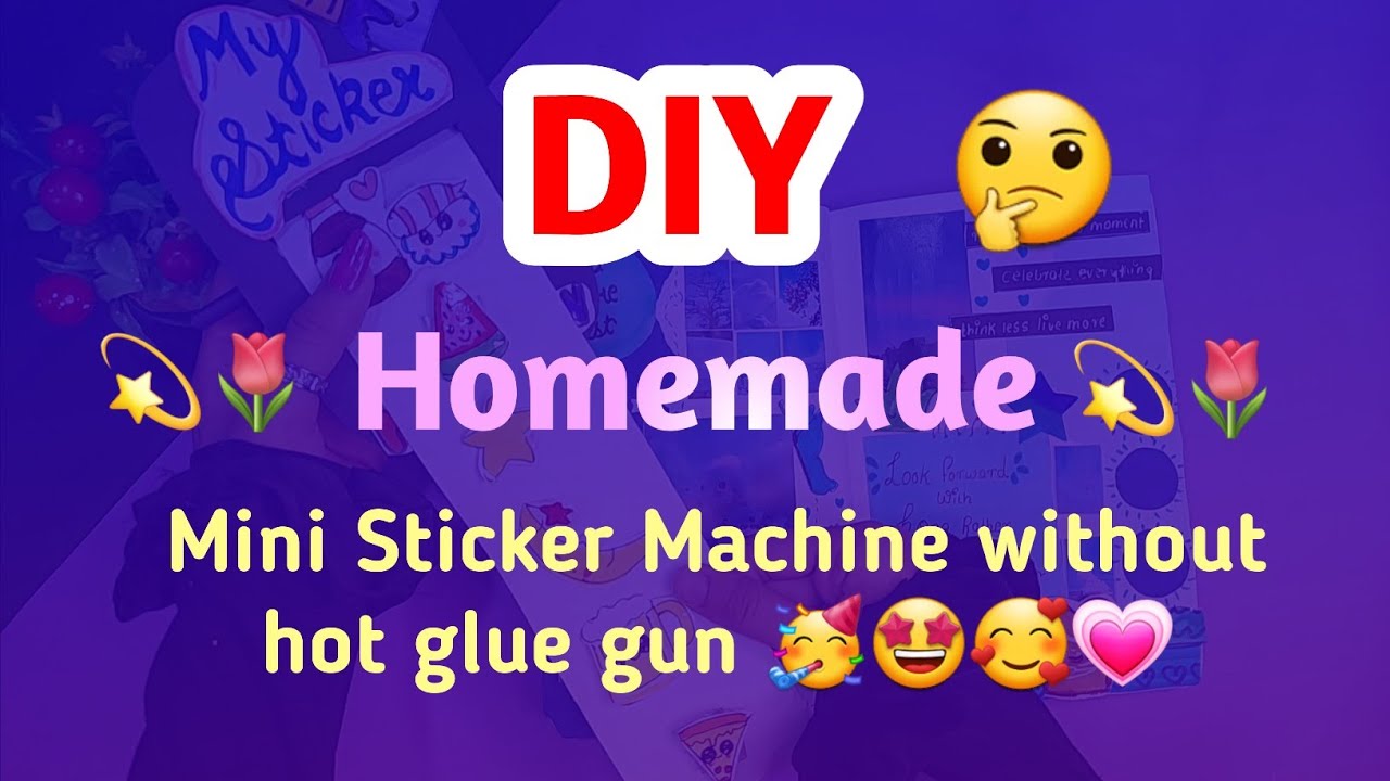 How to make cute mini Sticker Machine 🌷🤩|diy sticker machine|Homemade ...