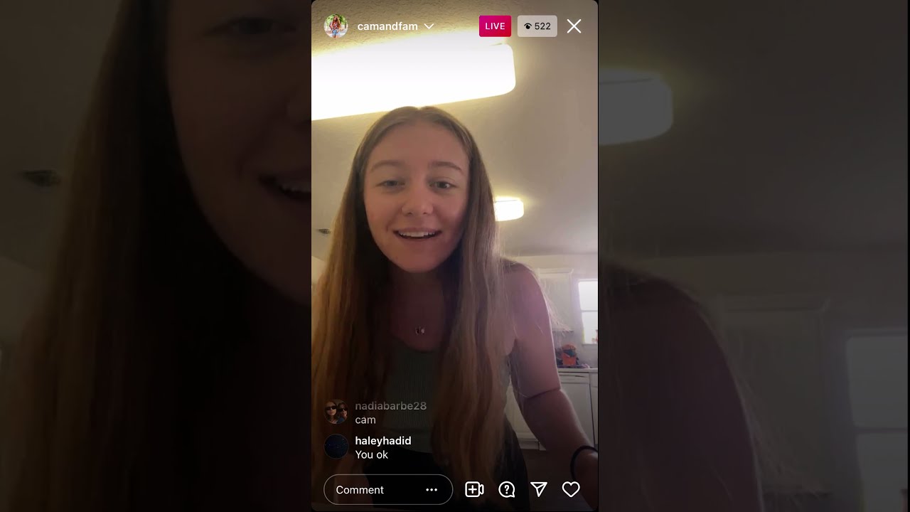 Cam&Fam//Cam’s Instagram Live 9/17 - YouTube
