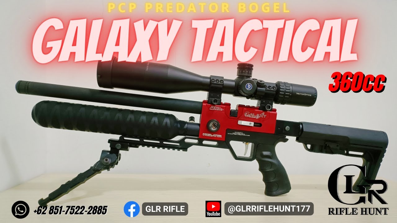 GILA AKURASI!!! PCP PREDATOR BOGEL GALAXY TACTICAL MERAH MERONA MEMANG ...