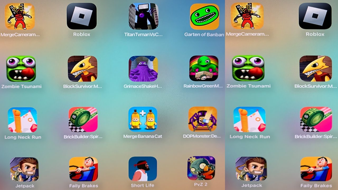 Merge Cameraman & TV Defense,Roblox,Garten of Banban,Zombie Tsunami ...