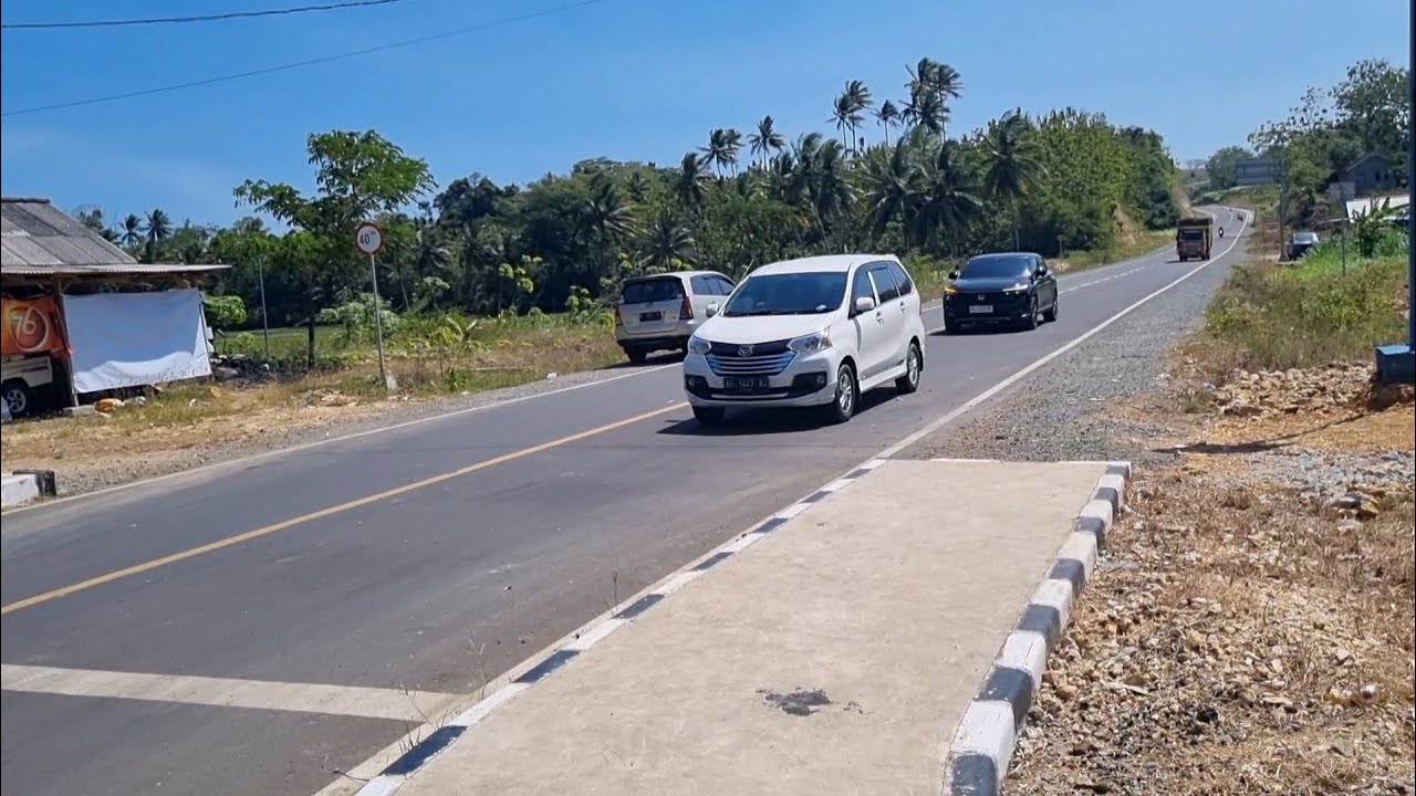 jalur pantai lintas selatan JLS kota blitar. pantai Serang- pantai ...
