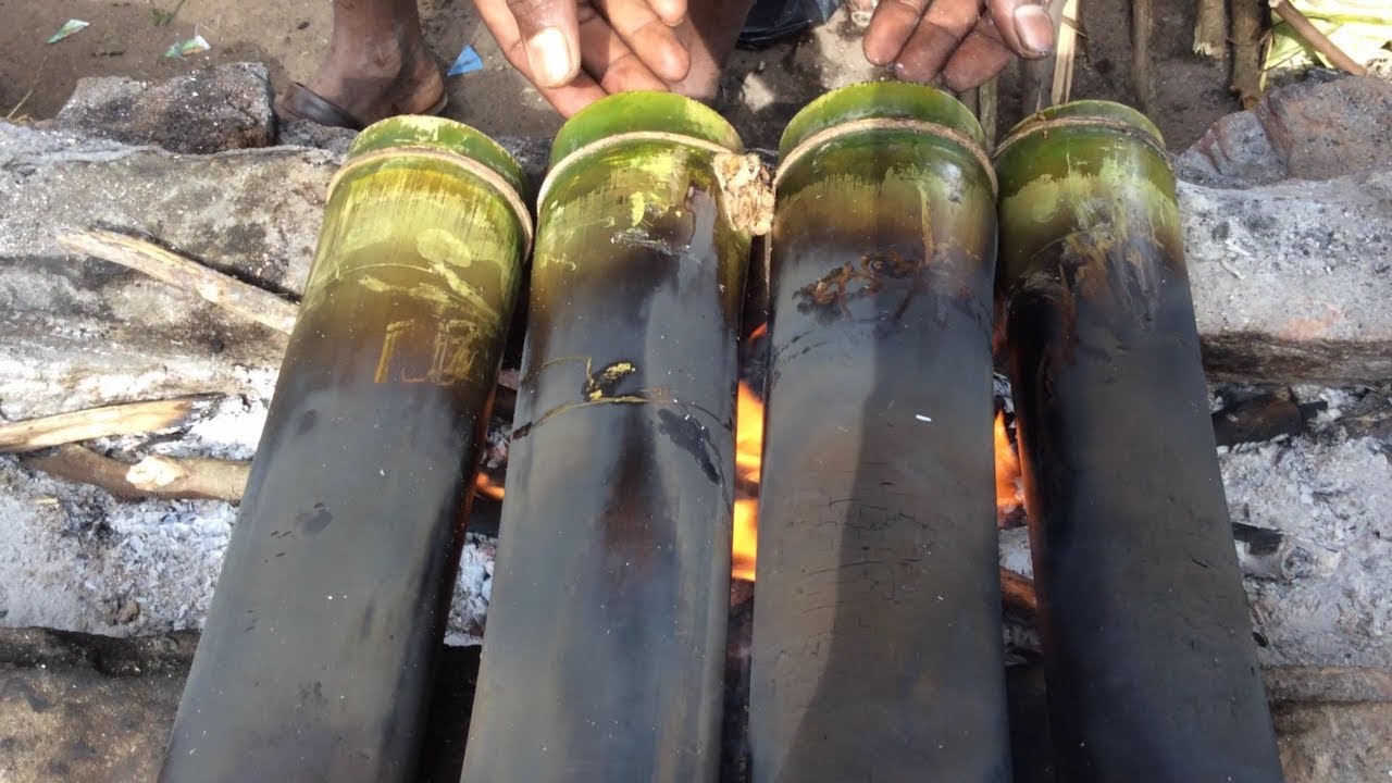 Bamboo Chicken Preparation | Araku Bamboo Chicken | Tribal Bamboo ...
