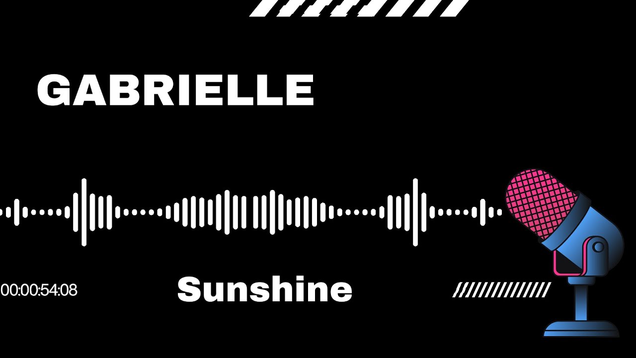 SimplySing Karaoke - Gabrielle: Sunshine - YouTube