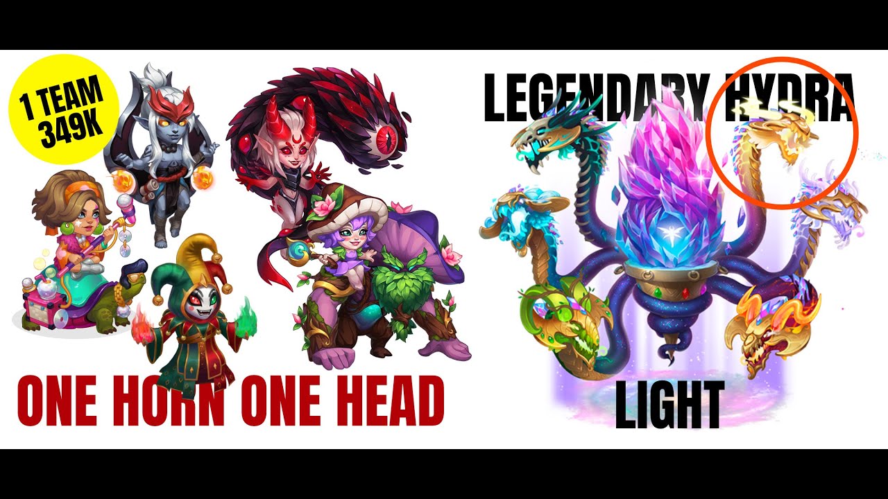 JUST 349K = 220M DAMAGE LIGHT LEGENDARY HYDRA - YouTube