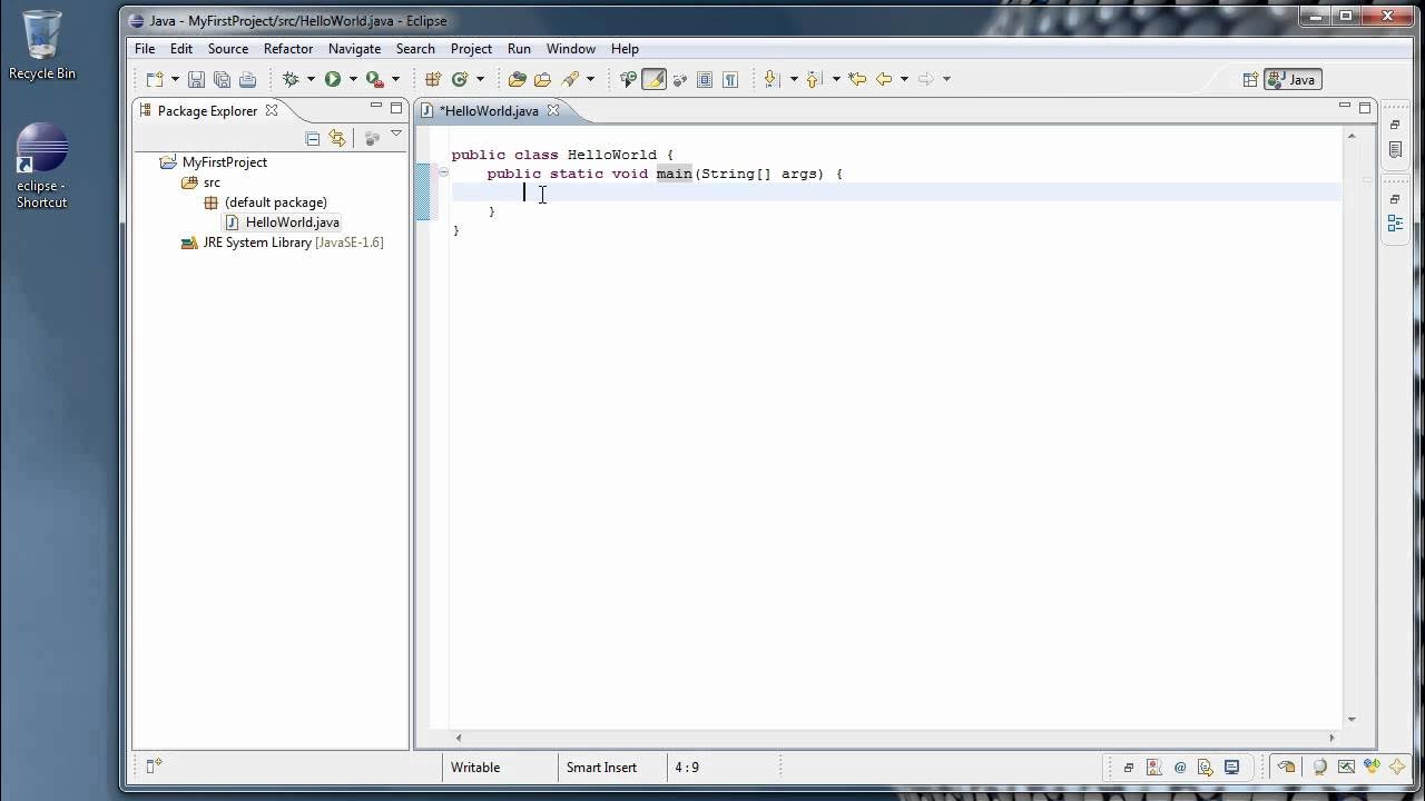 Java Programming: 2 - Hello World, Eclipse shortcuts, comments - YouTube