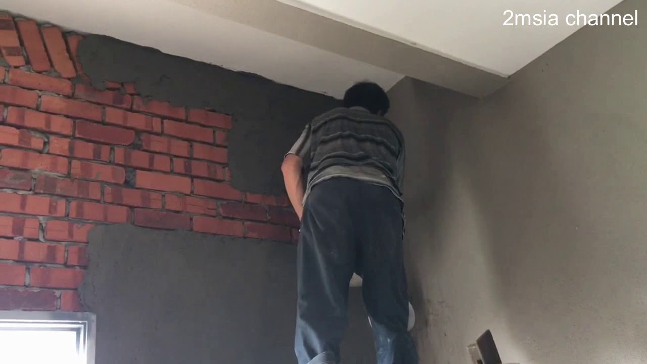 How To Plastering & Skim Coat A Wall (base & finishing) - YouTube