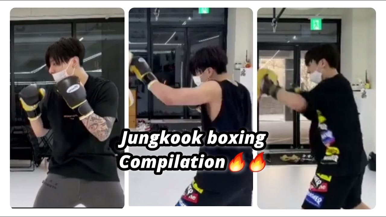 Jungkook sparring/boxing compilation video 💪🔥 - YouTube