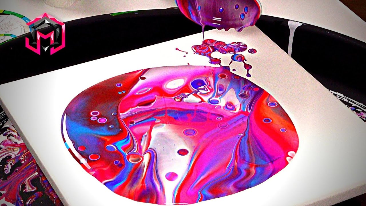 BALANCE and SYMMETRY Flip Cup Acrylic Pouring and Fluid Art Therapy ...