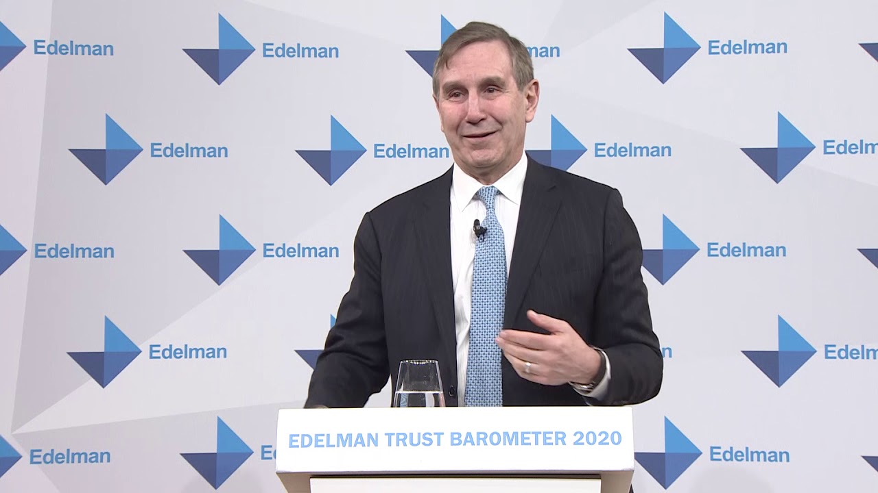 Edelman Trust Barometer 2020: Richard Edelman - YouTube
