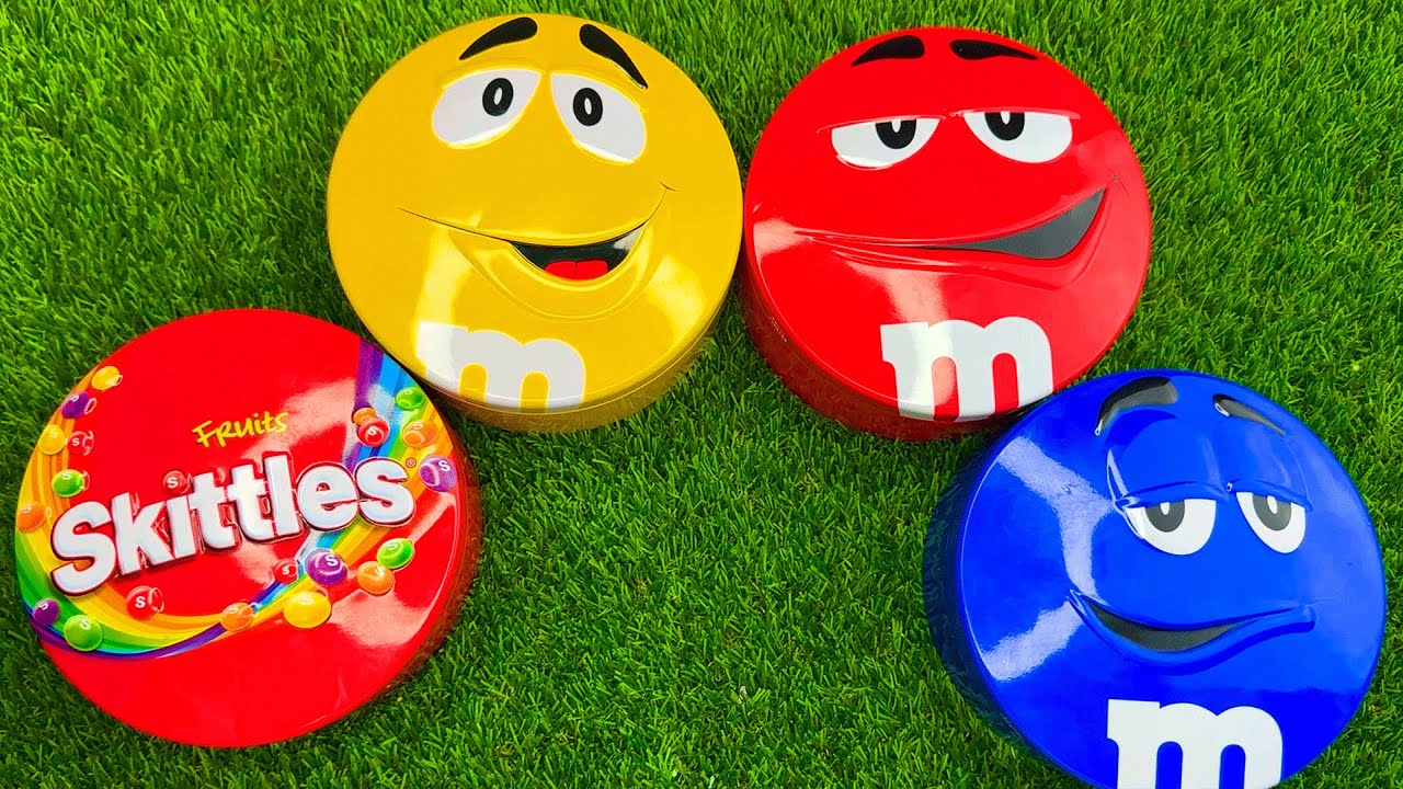 ASMR Skittles & M&M’s Unboxing | Colorful Rainbow Candy Experience with ...