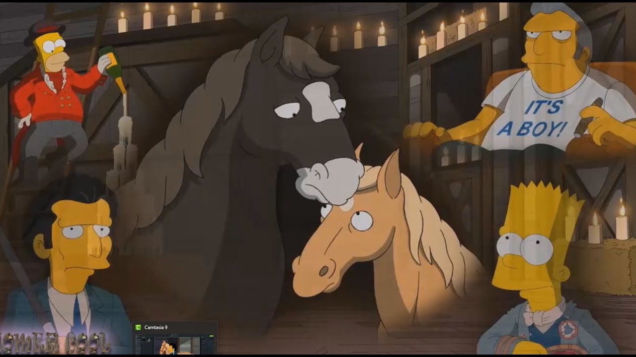 The Simpson - Wedding Ceremony Of Two Horses! - YouTube
