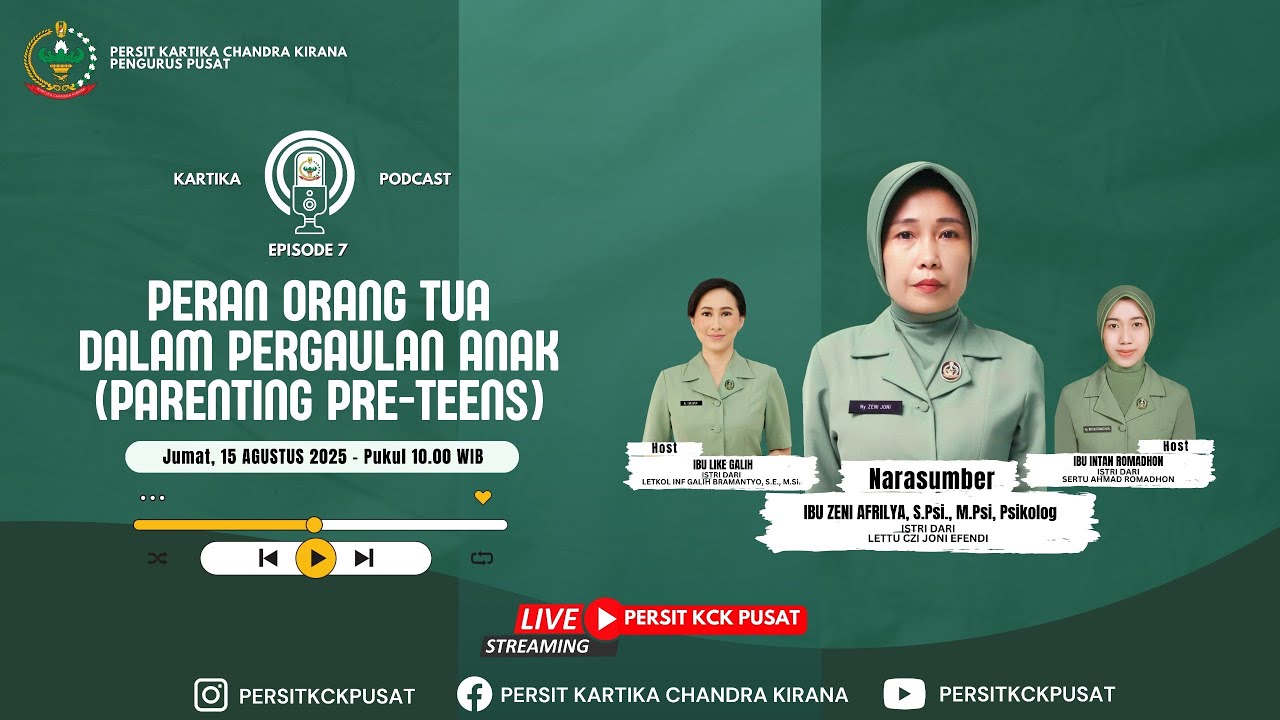 Peran Orang Tua Dalam Pergaulan Anak (Parenting Pre-Teens) | Kartika ...