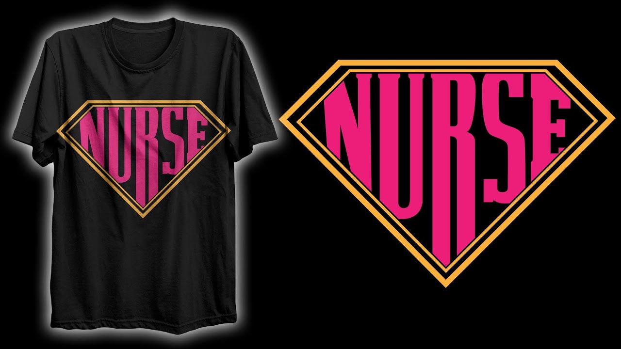 Superman Style Nurse T-Shirt Design | Nurse T-Shirt Design | T-Shirt ...