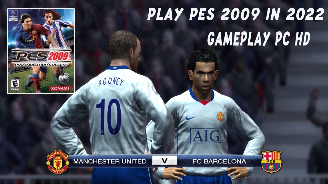 PES 2009 | UEFA Champions League Manchester United vs Barcelona ...