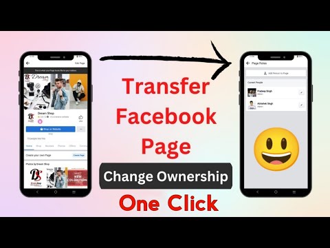how to transfer facebook page to another account | how to move your ...