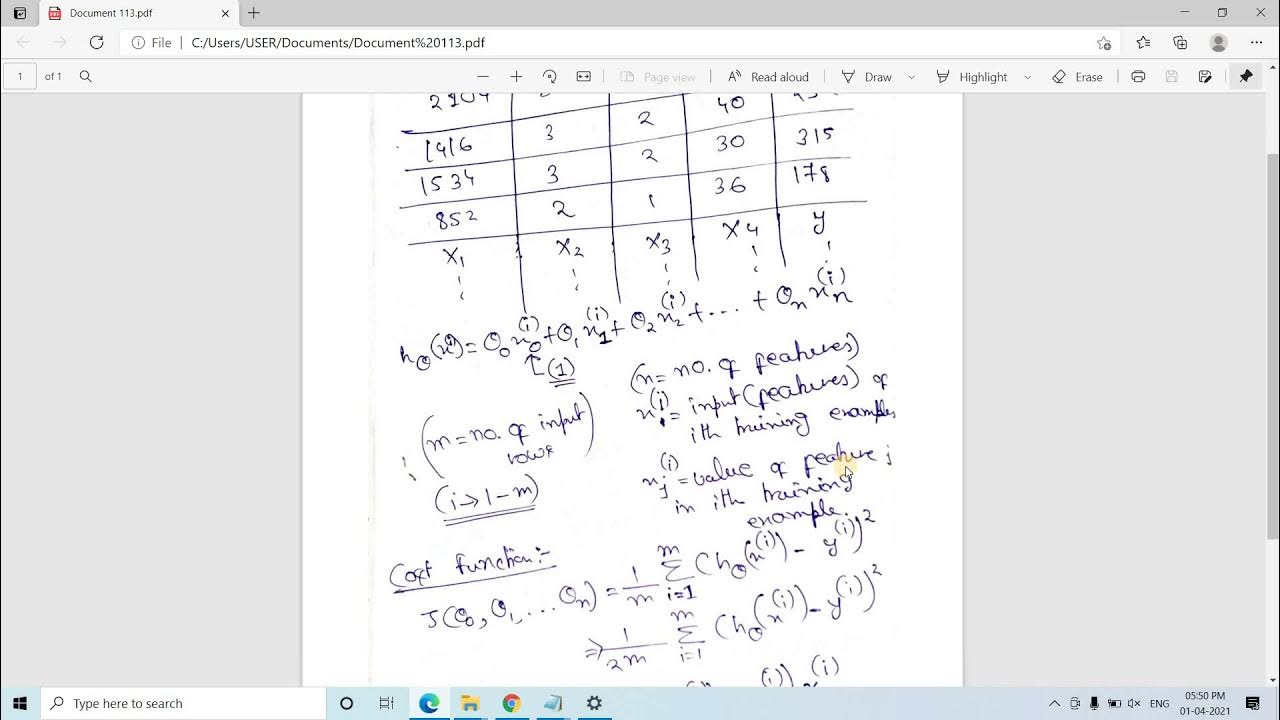 Gradient Descent for Multiple Variables | Machine Learning | Data Science - YouTube