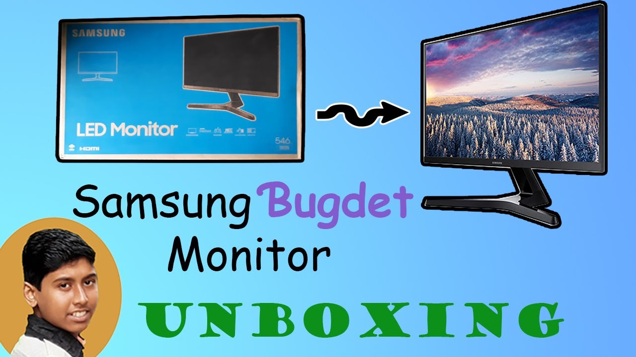 Samsung Budget Monitor Unboxing. - YouTube