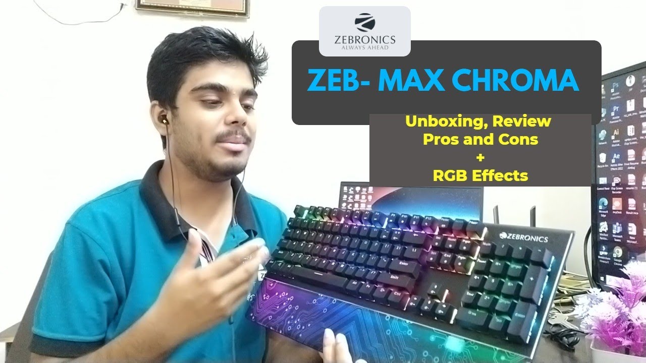Zebronics zeb max chroma || Unboxing review and RGB Modes - YouTube