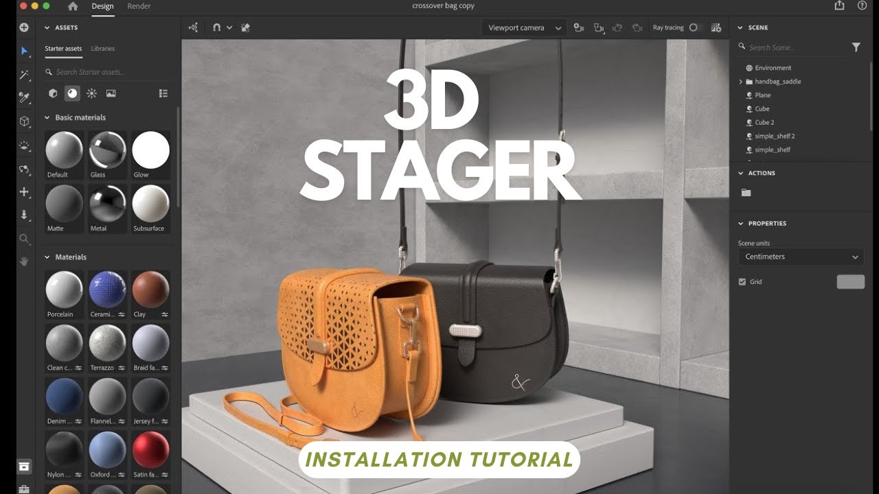 How to install Adobe Substance 3D Stager. 3D rendering software quick ...